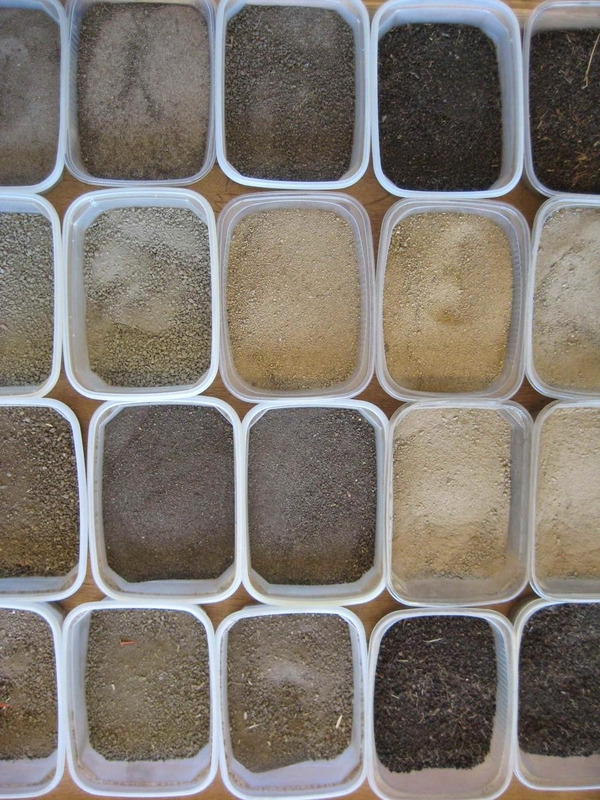 Untersuchung der Bodenart und des Humusgehaltes